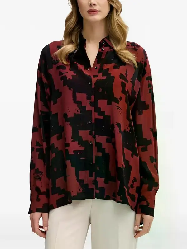 Sisley Geometric Print Shirt