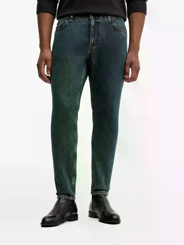 Sisley Slim-fit Denim Jeans With Patch Detail