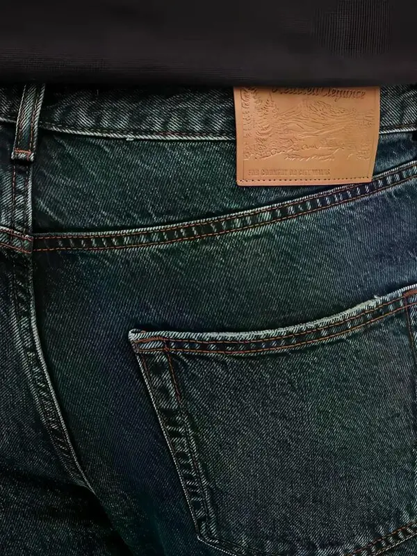 Sisley Slim-fit Denim Jeans With Patch Detail