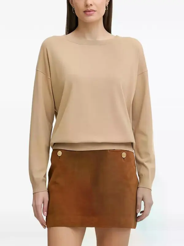 Sisley Long-sleeve Sweater - Brown