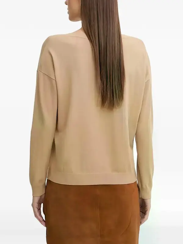 Sisley Long-sleeve Sweater - Brown