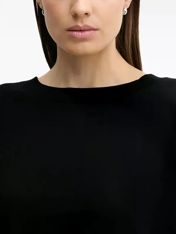 Sisley Round Neck Sweater - Black