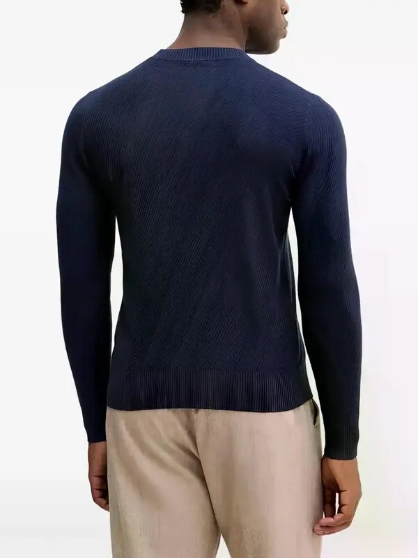 Sisley Textured Crew Neck Sweater