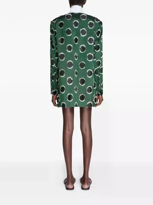 Dries Van Noten Polka Dot-pattern Oversized Blazer