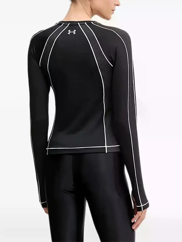 Under Armour Piped Trim Long-sleeve Crewneck Top
