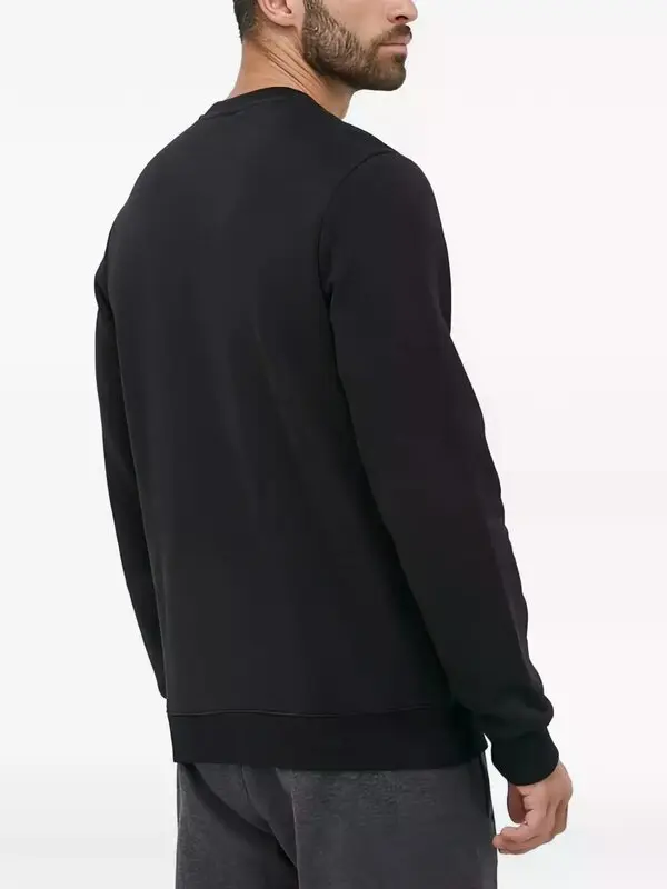 REEBOK Logo Crew-neck Sweatshirt - Black