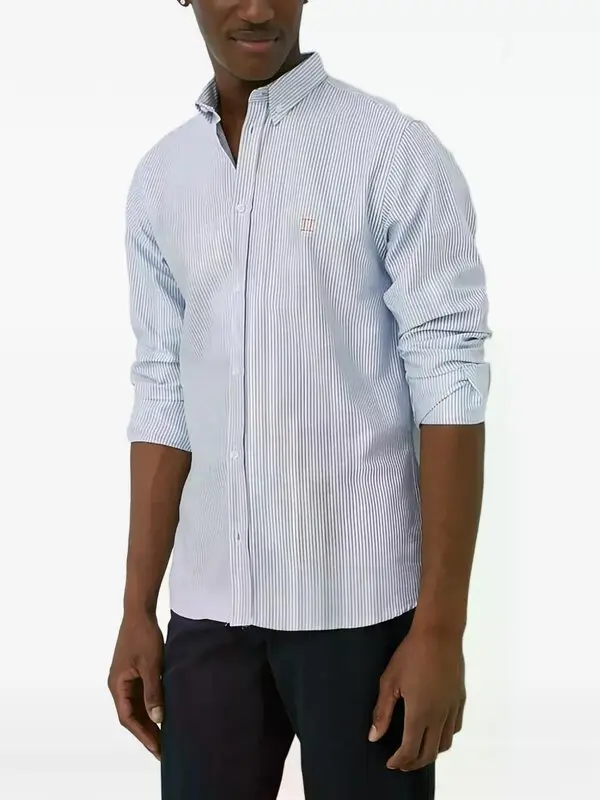LES DEUX Striped Shirt - Blue