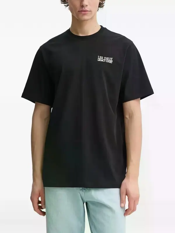 LES DEUX Logo-embroidered T-shirt