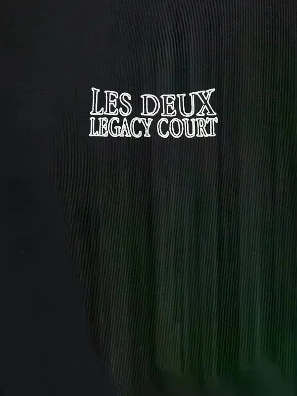 LES DEUX Logo-embroidered T-shirt