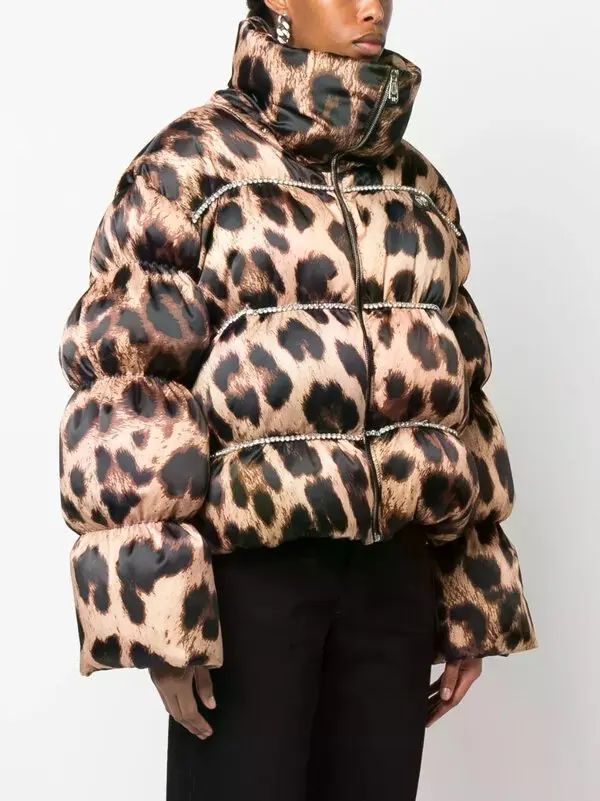 Philipp Plein Leopard-print Puffer Jacket