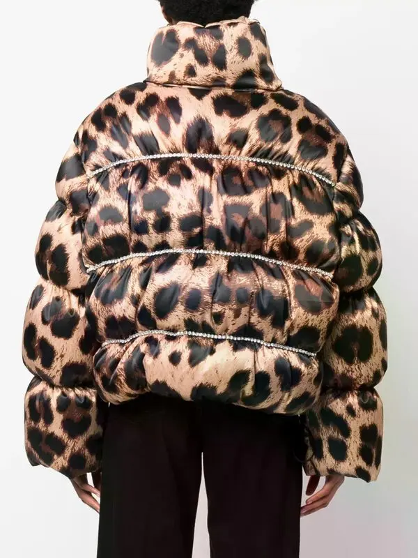 Philipp Plein Leopard-print Puffer Jacket