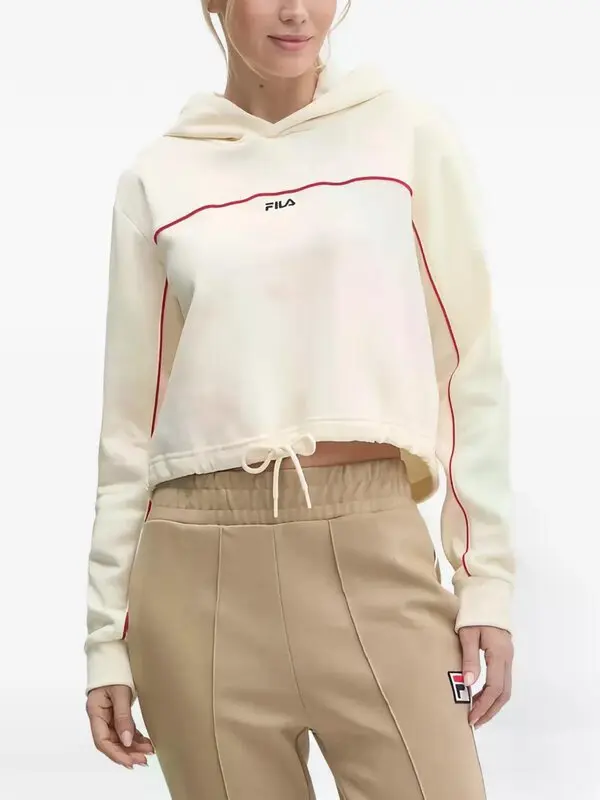 FILA Logo-embroidered Drawstring Hoodie