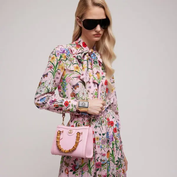 Gucci Diana Small Tote Bag - Pink
