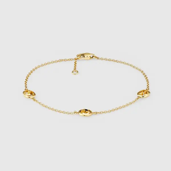 Gucci Interlocking G Chain Bracelet - Yellow Gold