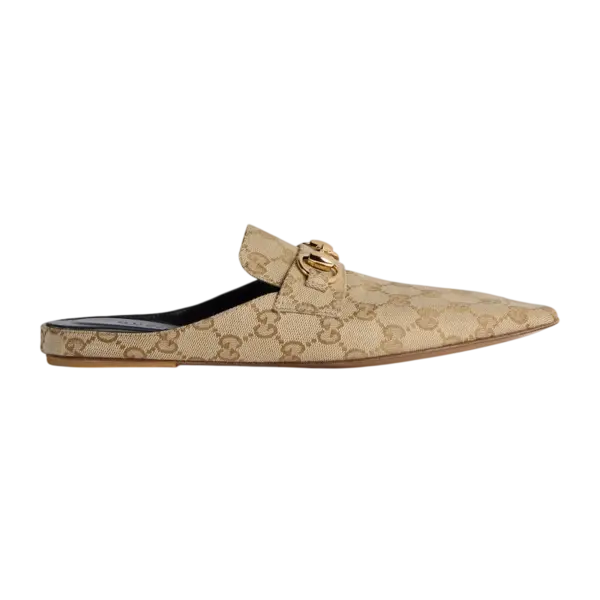 Gucci Gg Canvas Mule - Beige