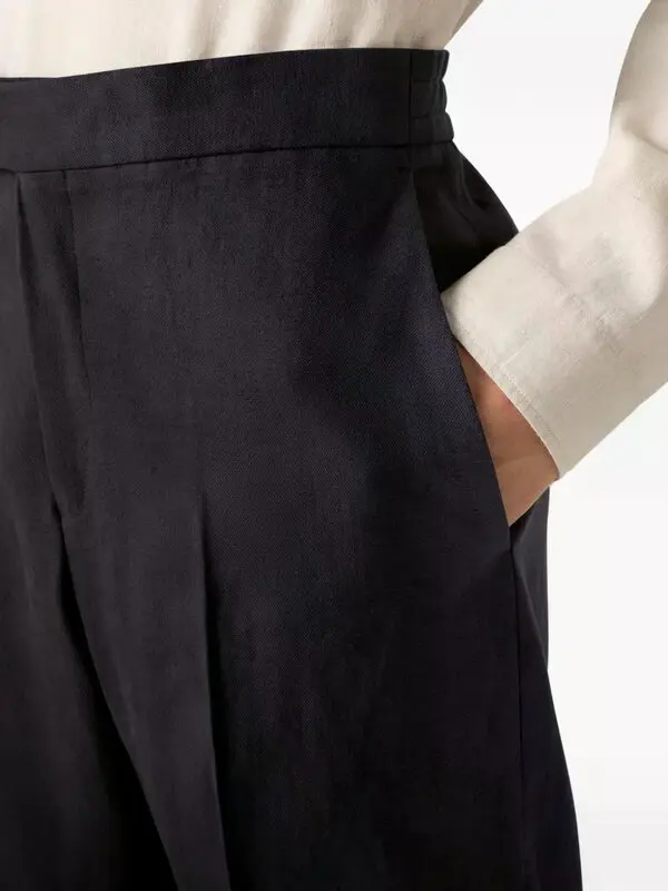Zegna Tailored Linen Trousers