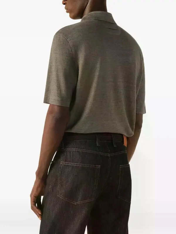 Zegna Oasi Lino Polo Shirt - Neutrals