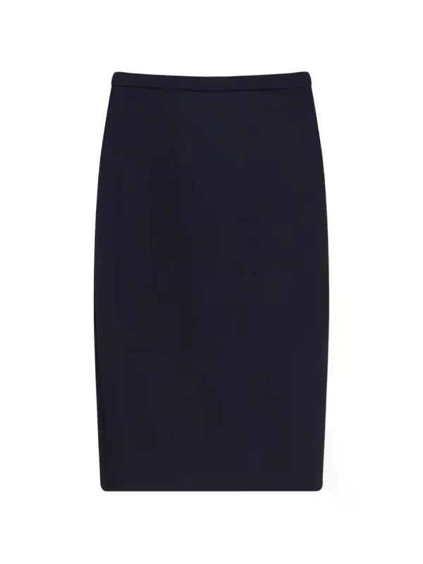 Max Mara High-waisted Slit Skirt - Blue