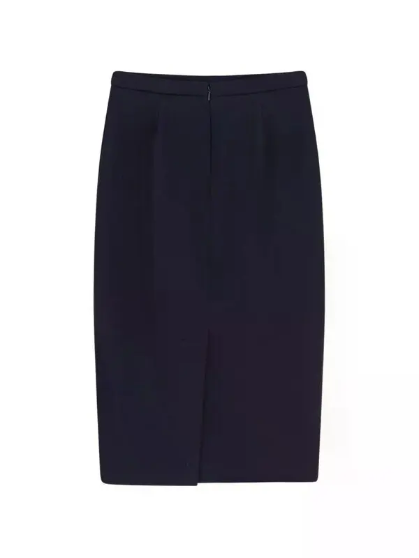 Max Mara High-waisted Slit Skirt - Blue