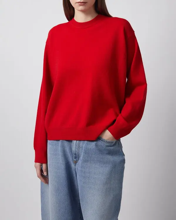 RÓHE Crewneck Sweater With Open Neck