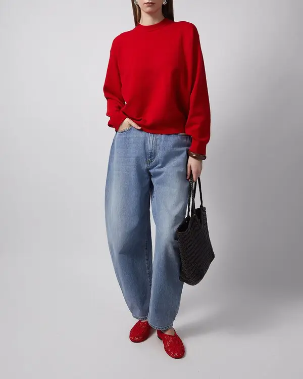 RÓHE Crewneck Sweater With Open Neck