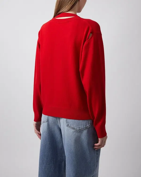 RÓHE Crewneck Sweater With Open Neck