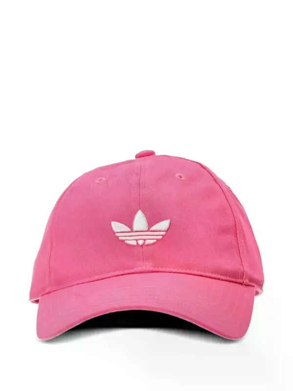 Adidas Logo-embroidered Cotton Cap - Pink