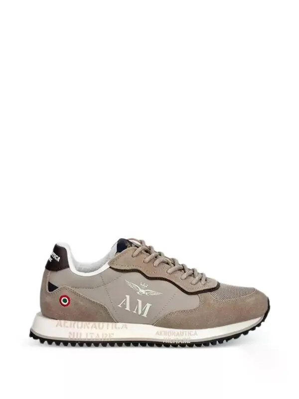 AERONAUTICA MILITARE Suede Panel Sneakers - Neutrals