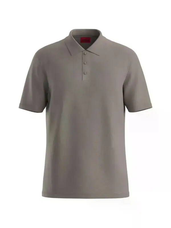 Hugo Button Polo Shirt - Grey