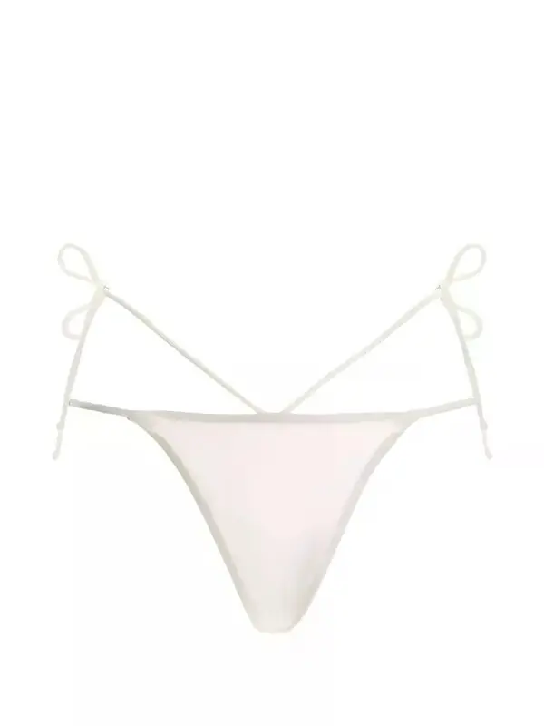 Agua Bendita Portola Tie Bikini Bottoms - White
