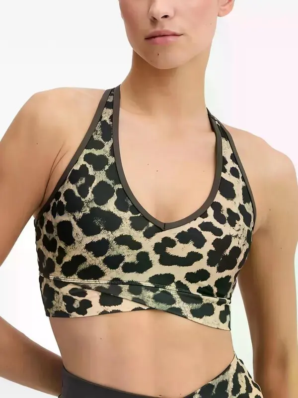 P.E Nation Animal Print Racerback Bra