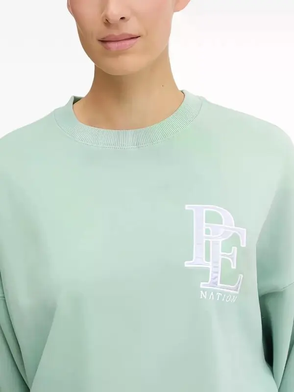 P.E Nation Summit Sweat Embroidered-logo Sweatshirt