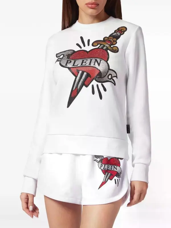 Philipp Plein Heart Graphic Sweatshirt