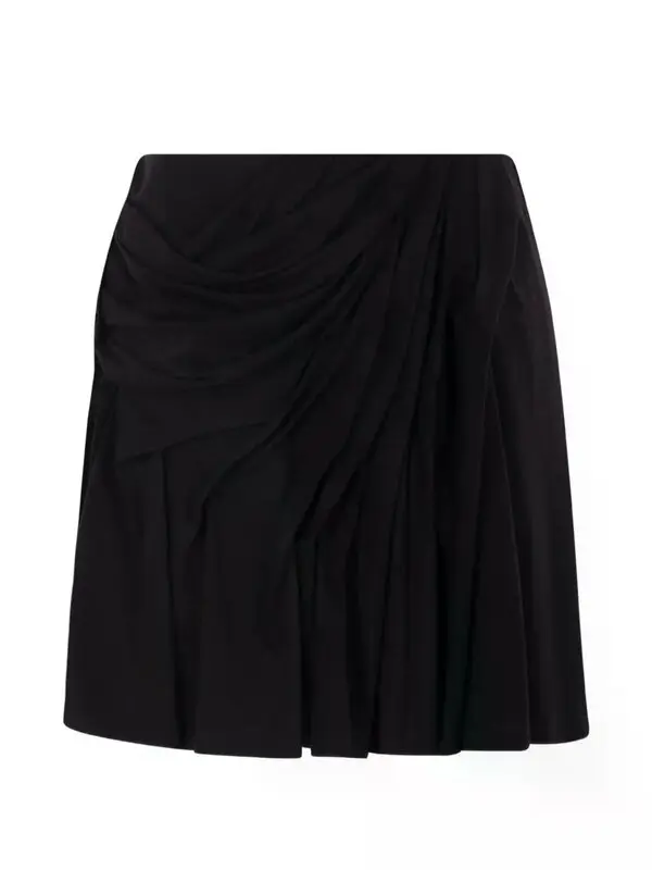 PETRA Draped Mini Skirt - Black