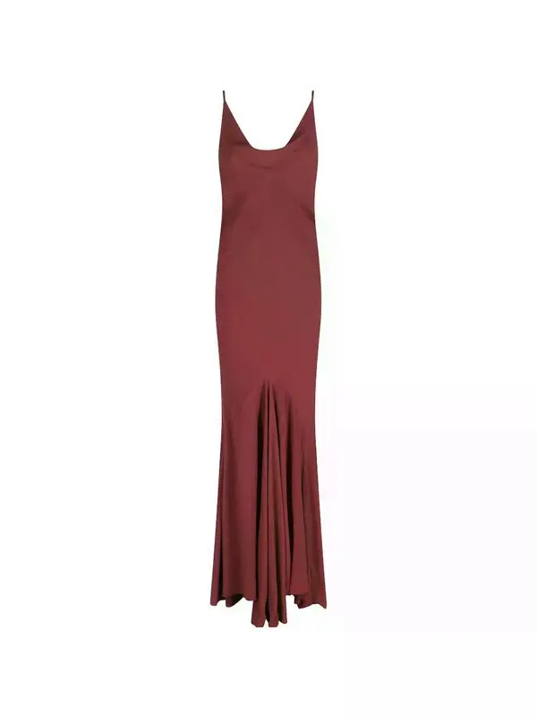 Erika Cavallini Ether Ruffled Maxi Dress - Red