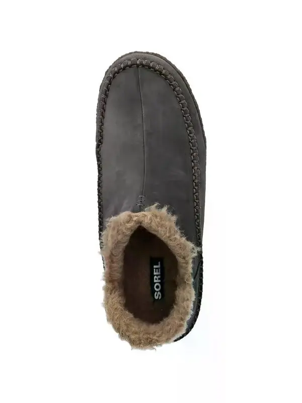 Sorel Manawan Fur-trimmed Slippers