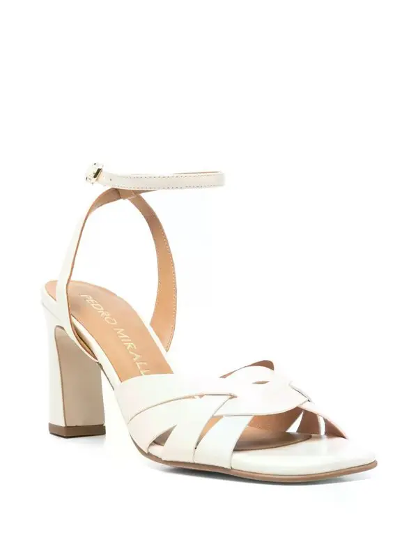 PEDRO MIRALLES Munera Square-toe Sandals - Neutrals