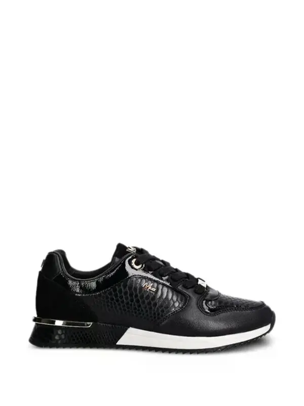 MEXX Reptile-effect Panelled Sneakers - Black