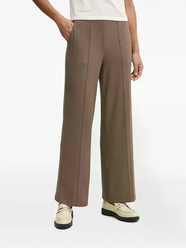 MOS MOSH Herringbone Wide Leg Trousers