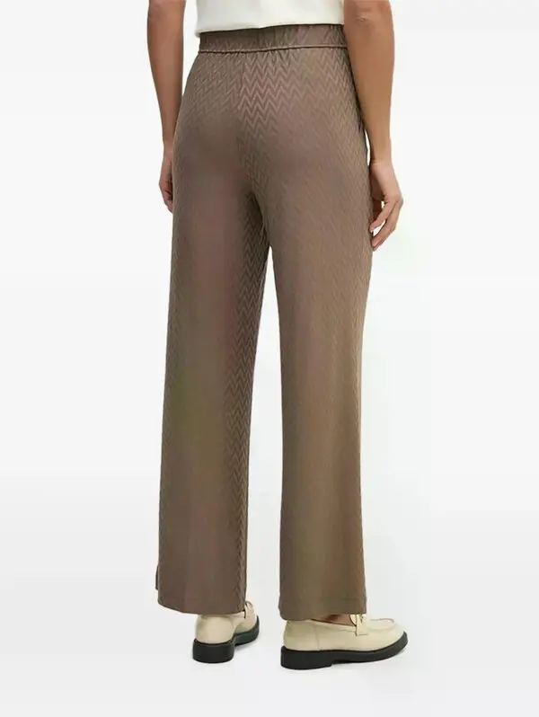 MOS MOSH Herringbone Wide Leg Trousers