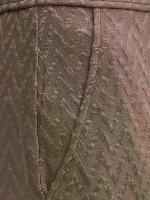 MOS MOSH Herringbone Wide Leg Trousers