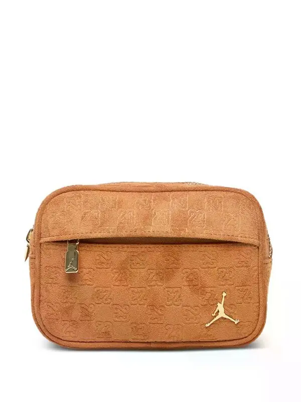 JORDAN Monogram Suede Shoulder Bag