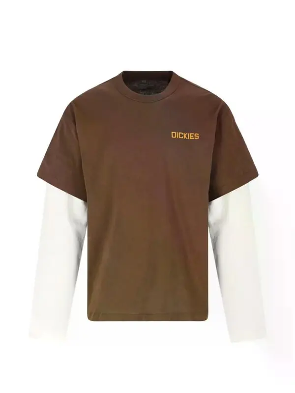Dickies Payson Longsleeved Print T-shirt - Brown