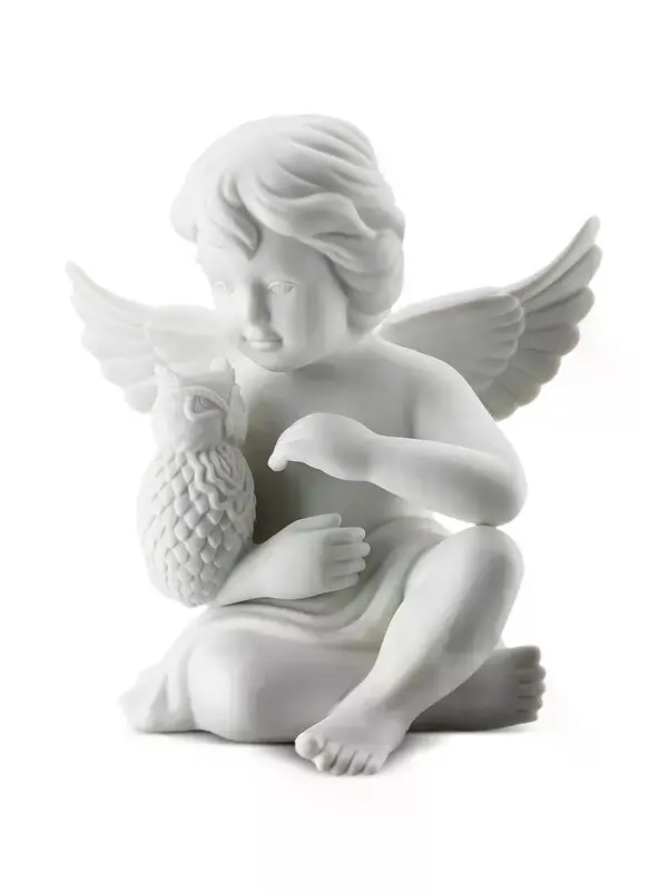ROSENTHAL Angel With Owl Porcelain Statuette - White