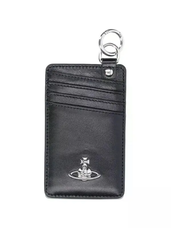 VIVIENNE WESTWOOD Logo-plaque Card Holder - Black