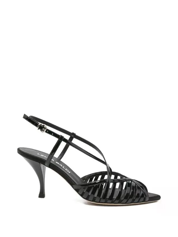 LELLA BALDI Open-toe Strap Sandals - Black
