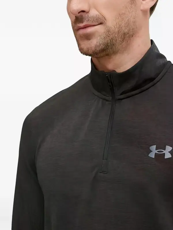 Under Armour Zip Mock-neck Top - Grey