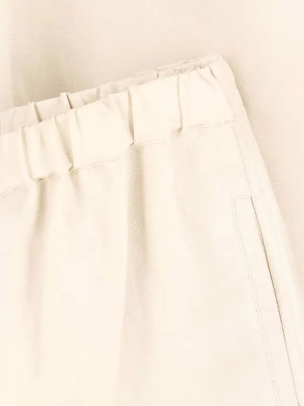 Max Mara Wide Leg Linen And Silk Pants - Beige