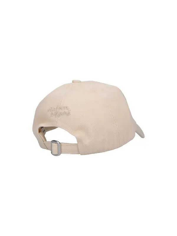 Maison Kitsuné Baseball Cap With Fox Head Logo - Beige