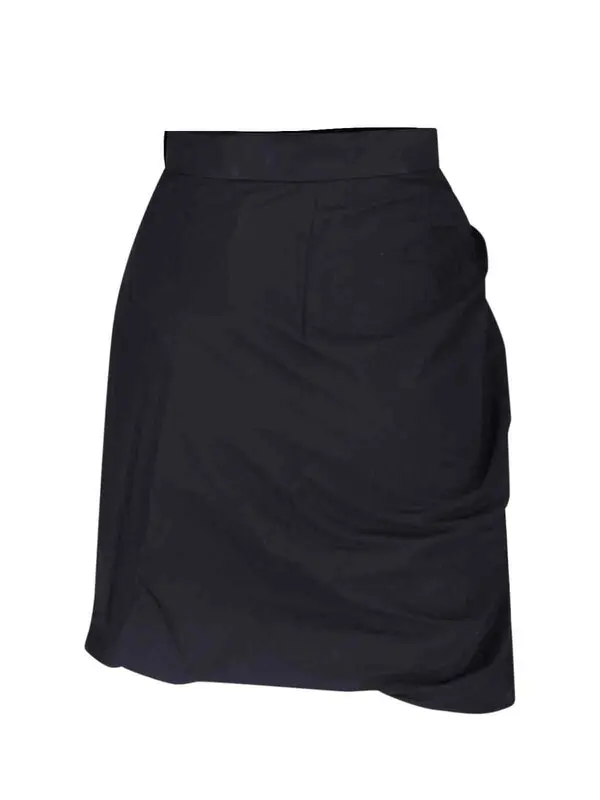 Ermanno Scervino Draped Midi Skirt - Black